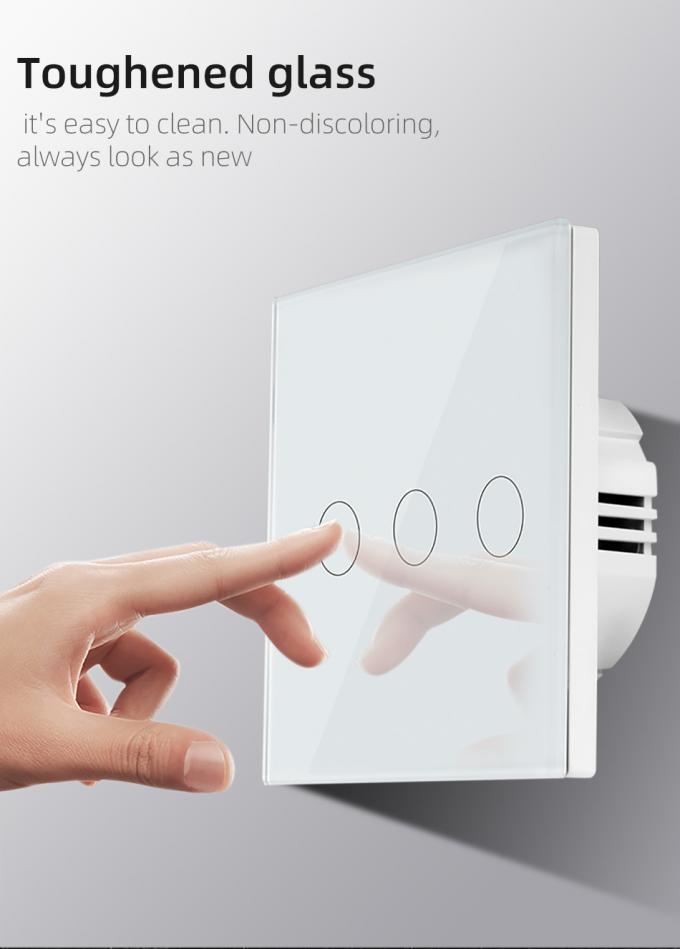 IFTTT WiFi RF Smart Switch 40C 3 Gang Wifi Light Switch in toasters