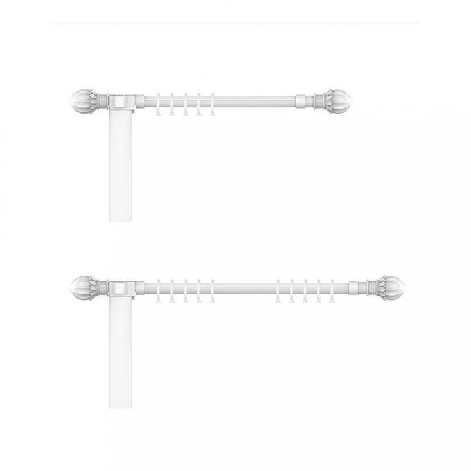 Aluminum Alloy Roman Curtain Rod Motorized Wifi Control Automatic ...
